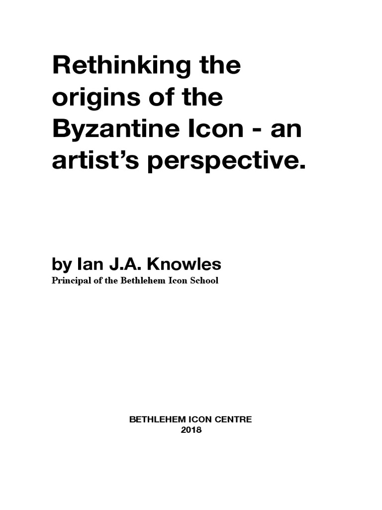 The Origins of Icon Painting & The Holy Land | PDF | Icon | Eastern ...