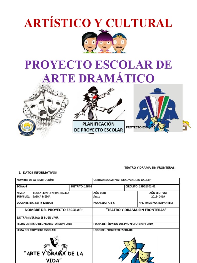 Proyecto Escolar 2018 - 2019 6to | PDF | Aprendizaje | Creatividad