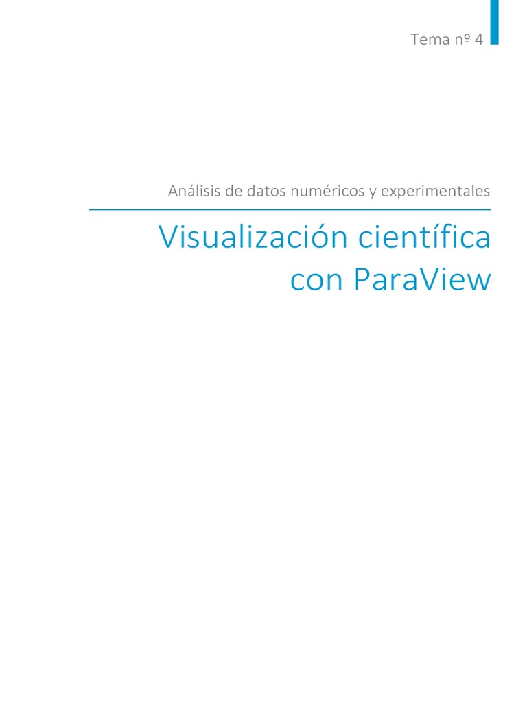 Tema4-Visualización Científica Con ParaView | PDF | Ventana (informática) | Python (lenguaje de ...