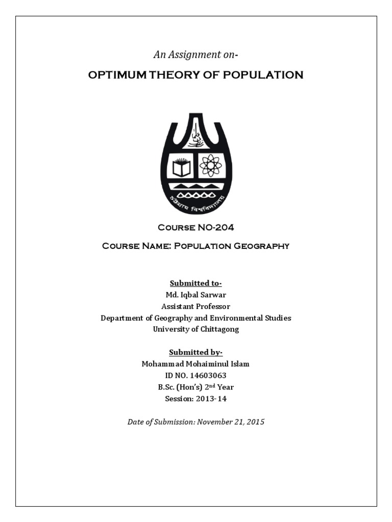 Overview of Optimum Population Theory | PDF | Economic Growth ...