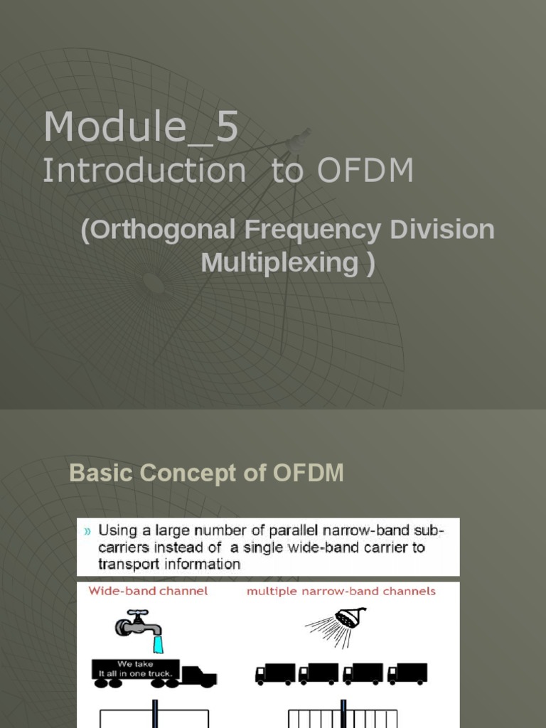 Introduction To Opdm | PDF | Orthogonal Frequency Division Multiplexing | Modulation