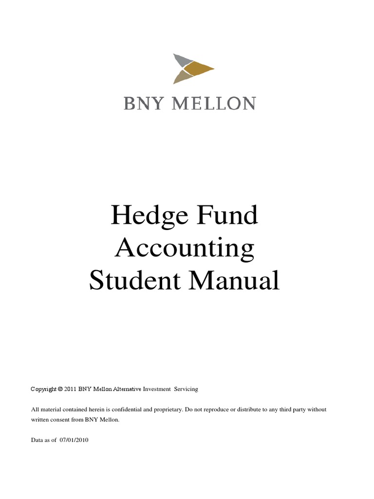 Hedge Fund Accounting - Student - BNY Mellon | PDF | Short (Finance) | Margin (Finance)
