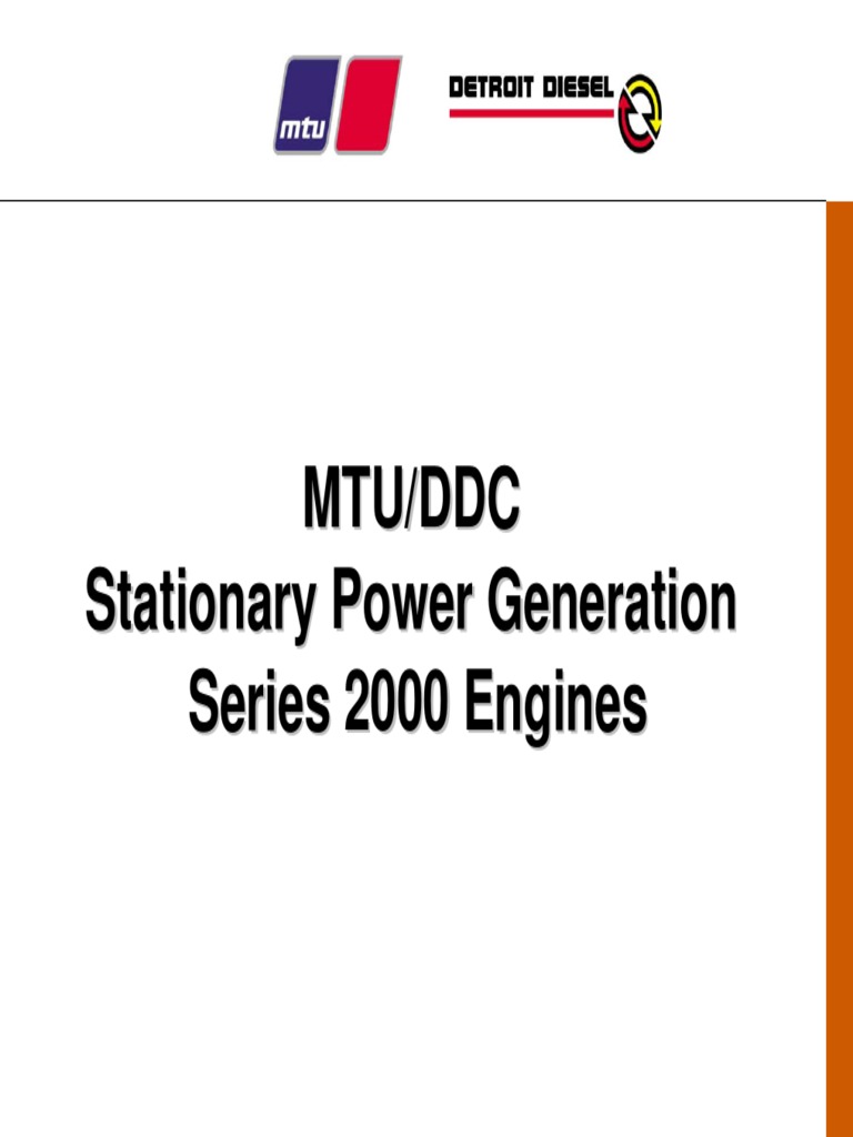 MTU 2000 Serie | PDF | Engines | Radiator