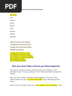 Simple Past Story 1 | PDF | Question | Language Mechanics