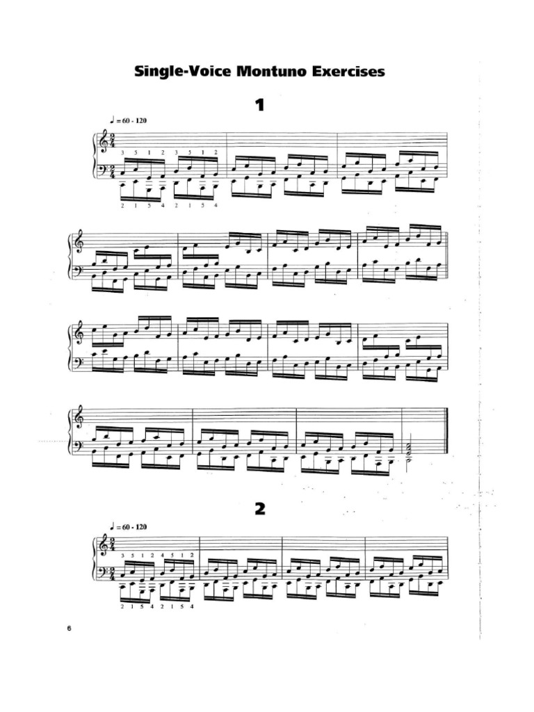 Salsa-Hanon Ej 6 | PDF