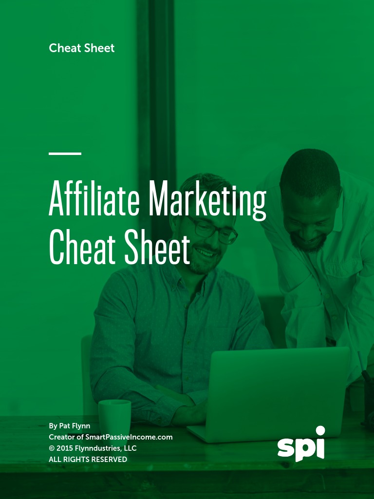 SPI-Affiliate Marketing-Cheat Sheet | PDF | Target Audience | Communication