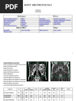 Radiology Essential Mri Charts | PDF | Magnetic Resonance Imaging | Aorta