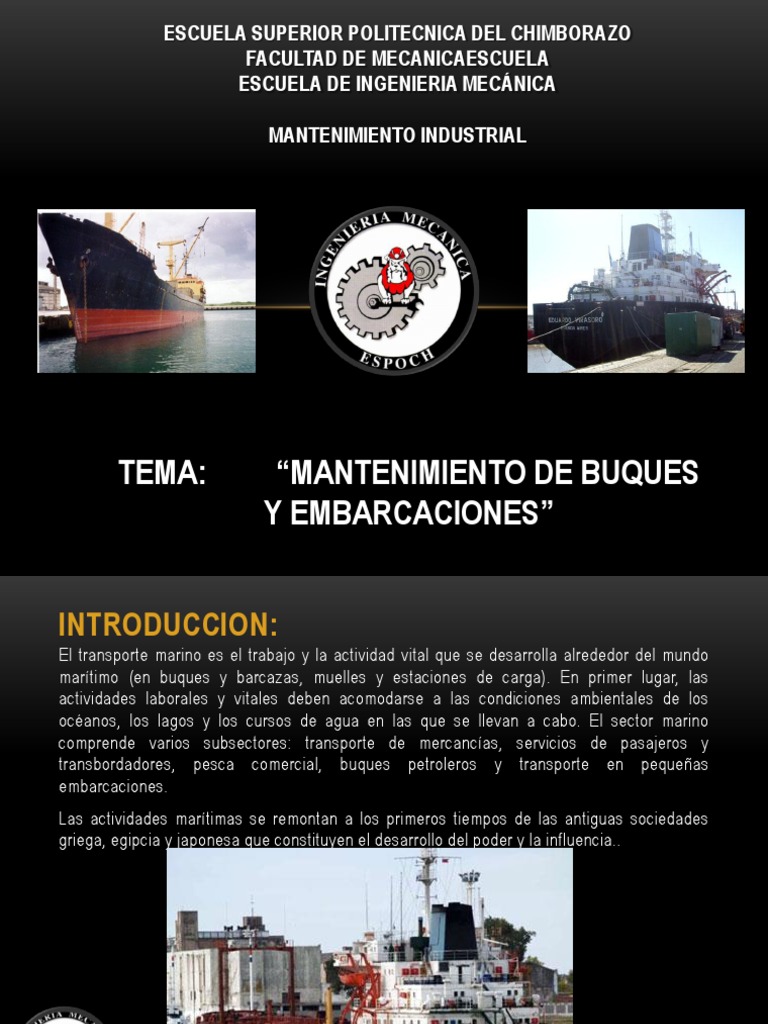 Mantenimiento de Buques y Embarcaciones | PDF | Barcos | Buques