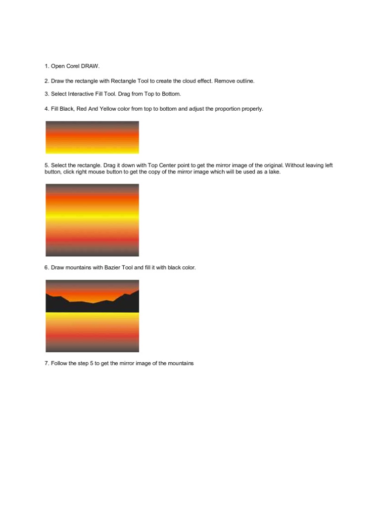 Corel Draw Tutorial | PDF | Shape | Triangle