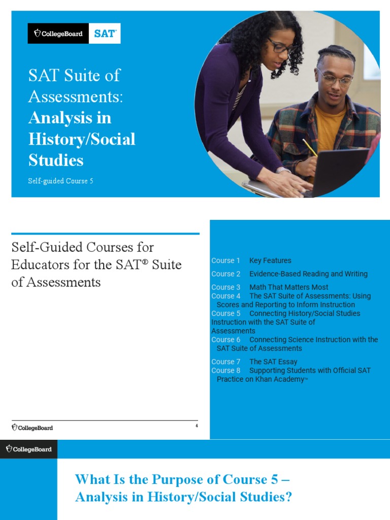 SAT Suite of Assessments:: Analysis in History/Social Studies | PDF ...