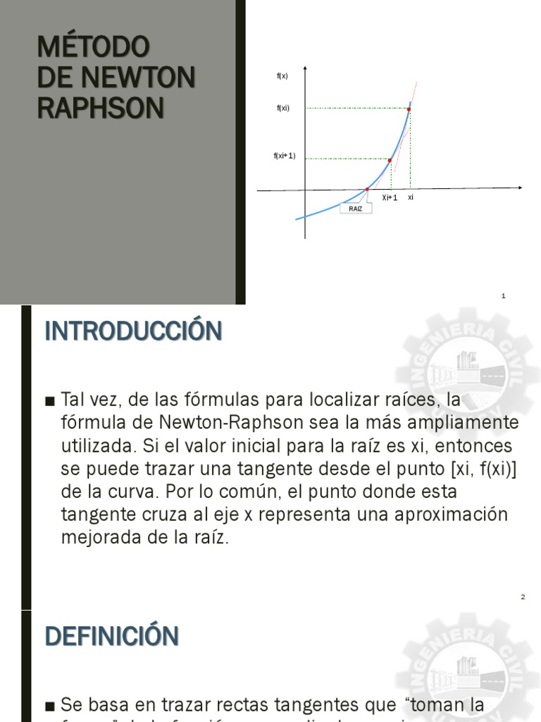 Método de Newton Raphson | PDF | Matemática Elemental | Algoritmos y ...