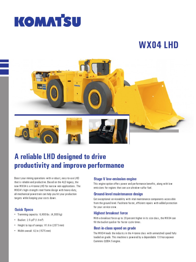 J5o0nox9RLyjlmAY1e57 - Komatsu wx04 LHD Sell Sheet | PDF | Vehicles ...