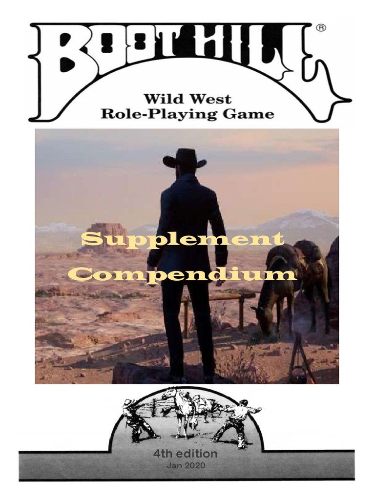 Boothill 3rd Edition Complete Players Supplement Rulebook v4.0 | PDF ...