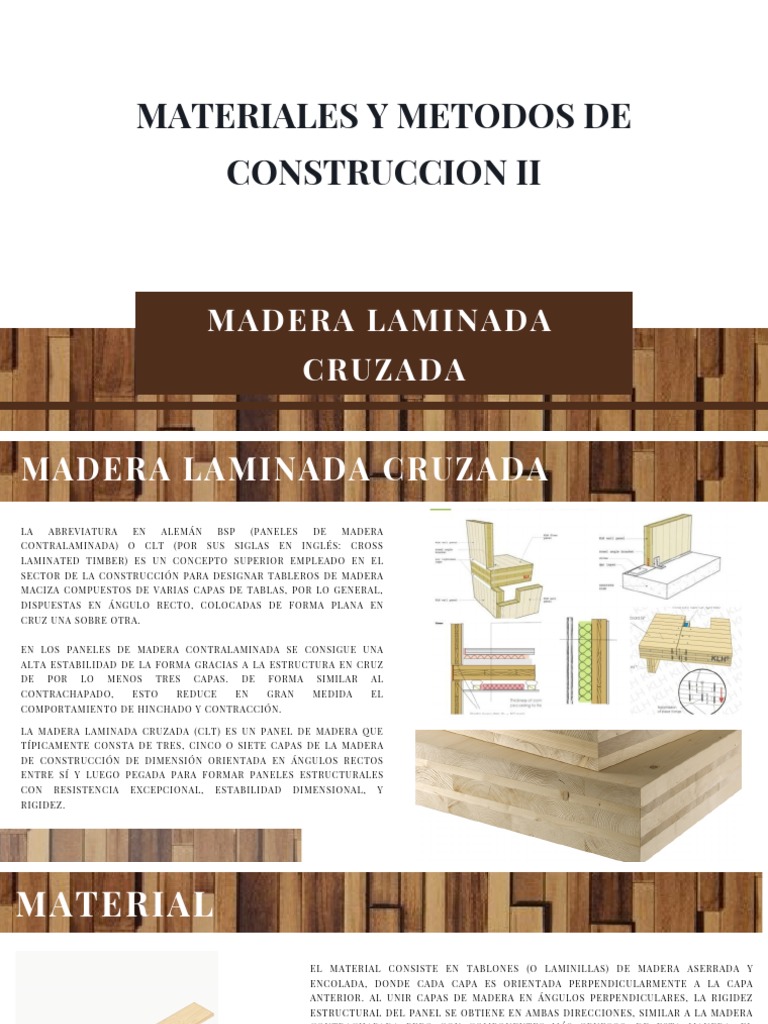 Madera Laminada Cruzada | PDF | Madera | Aislamiento térmico