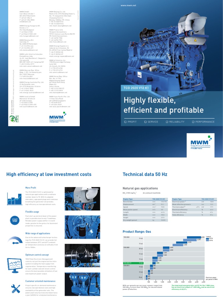 An Overview of MWM GmbH's Global Operations and Highly Flexible Natural ...