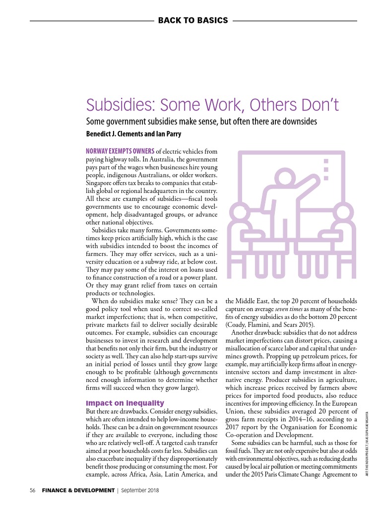 Subsidies: Some Work, Others Don't: Some Government Subsidies Make ...