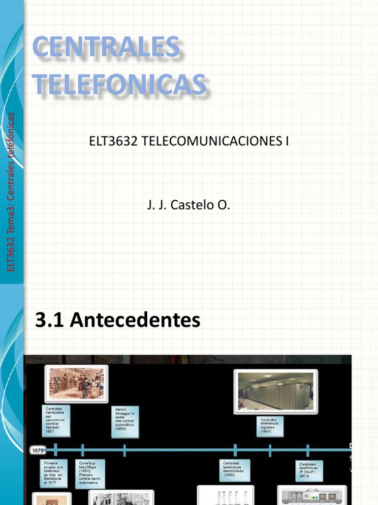 Clasificación y Funciones de Centrales Telefónicas | PDF | Señal ...