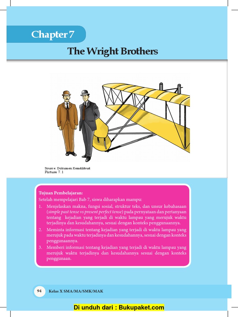 Chapter 7 The Wright Brothers | PDF | Wright Brothers | Grammatical Tense