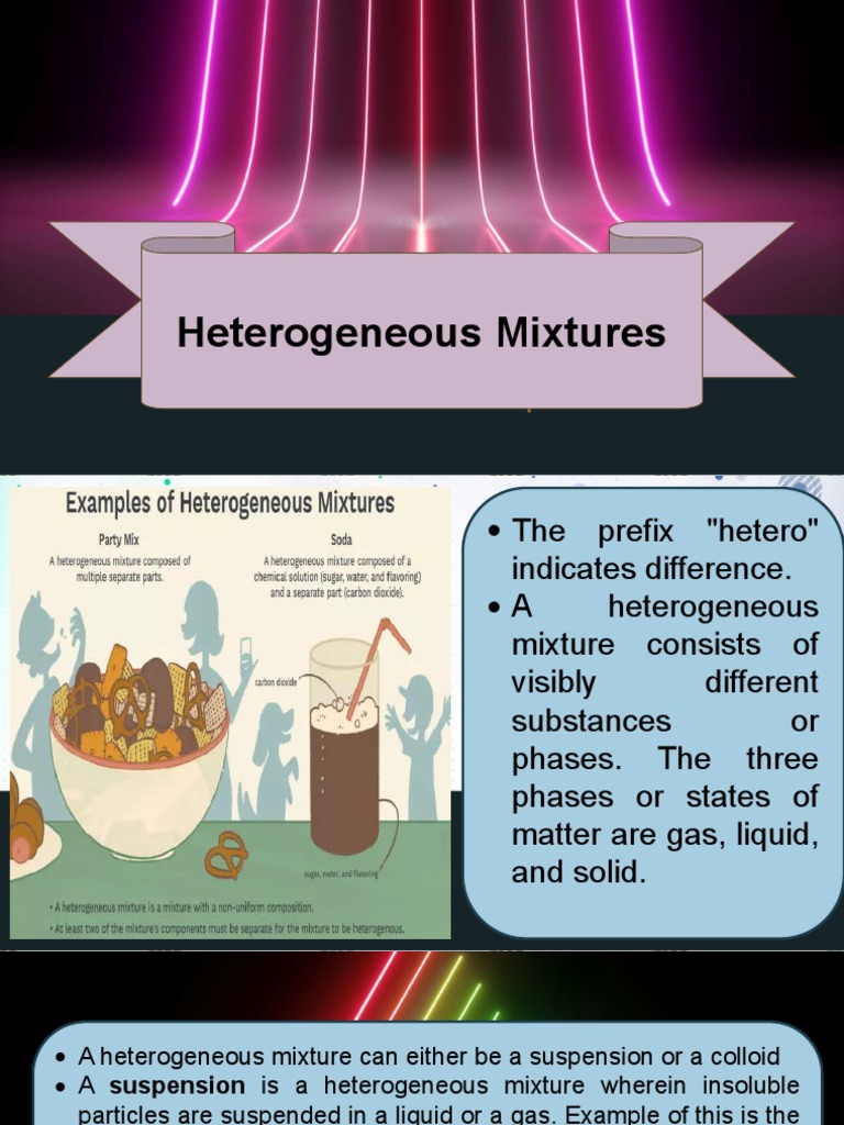 Heterogeneous Mixture Examples Chemistry Heterogeneous Mixture Examples Chemistry
