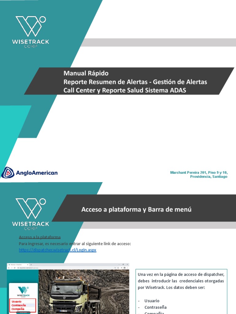 Manual Rápido Dispatcher - ADAS | PDF | Santiago | Edad de información