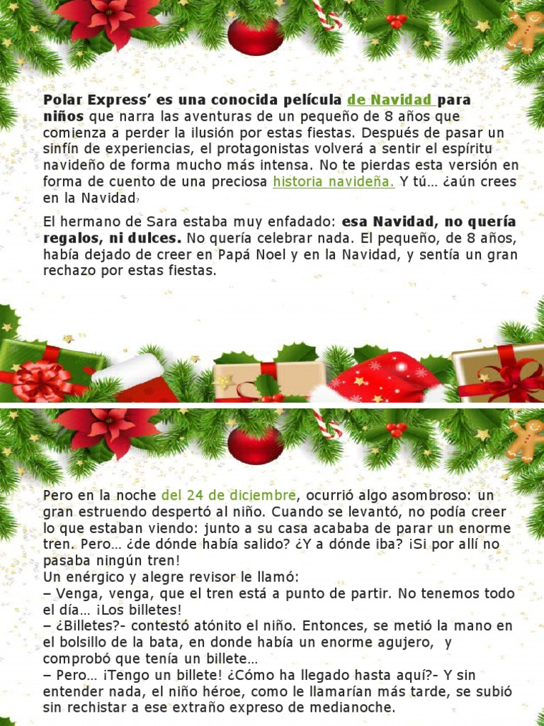 Polar Express | PDF | Papá Noel | Navidad