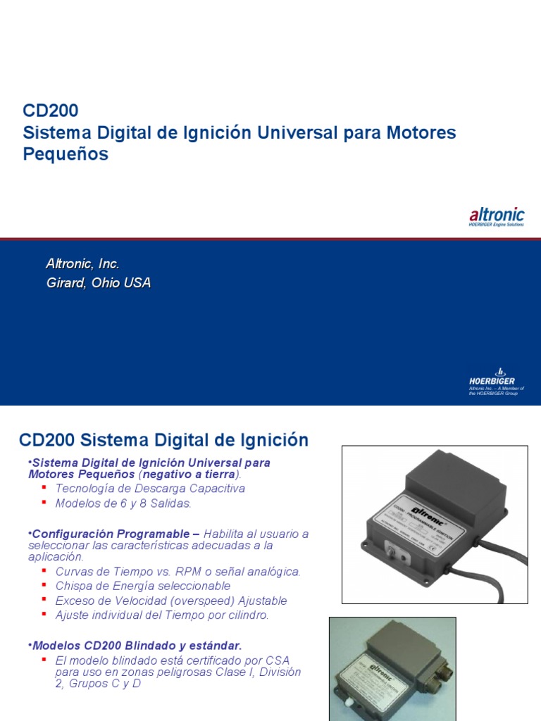 Sistema CD200 de Ignición Digital | PDF | Ingenieria Eléctrica ...