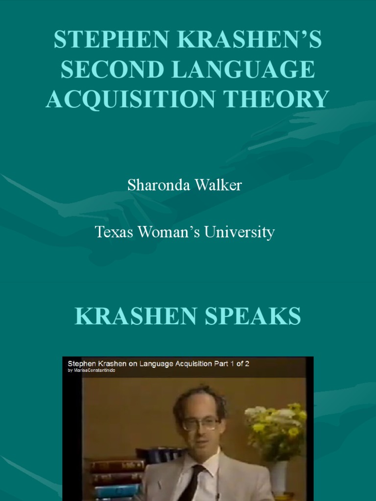 Krashen | PDF | Second Language | Academic Discipline Interactions