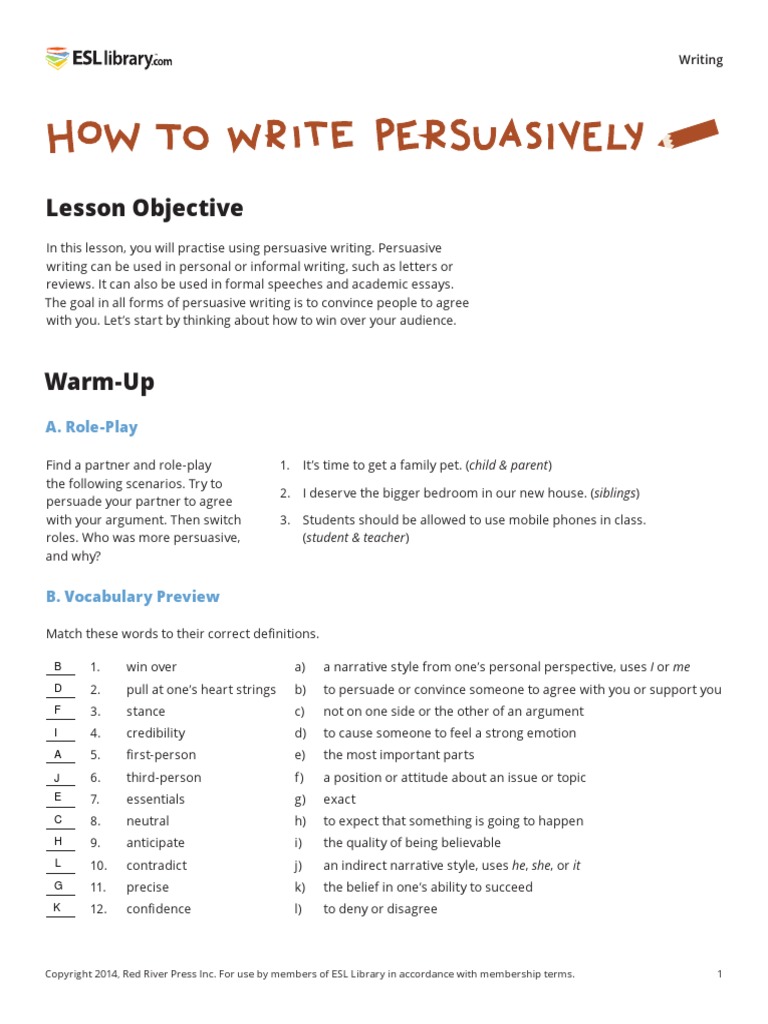 74 Persuasive-Writing Students | PDF | Persuasion | Reason