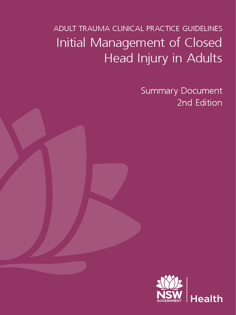 Closed Head Injury in Adults-Summary-2011 | PDF | Traumatic Brain ...
