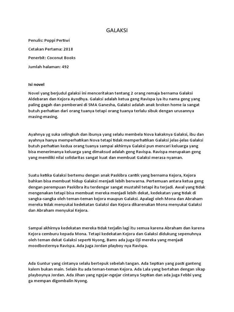 GALAKSI | PDF | Fiksi Misteri, Thriller, & Kejahatan | Puisi
