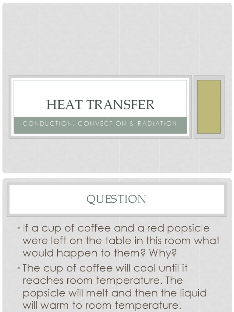 Lesson 4 - Heat Transfer | PDF | Heat Transfer | Convection