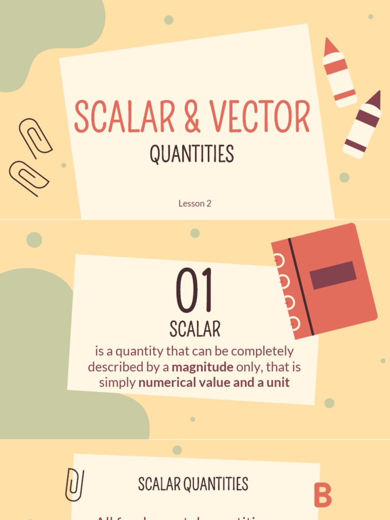 Scalar & Vector: Quantities | PDF | Euclidean Vector | Velocity