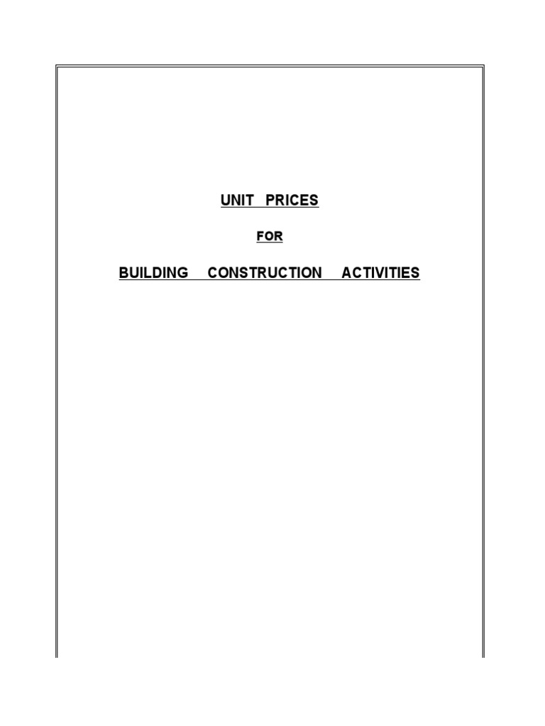 Unit Rate Analysis | PDF | Truss | Flooring