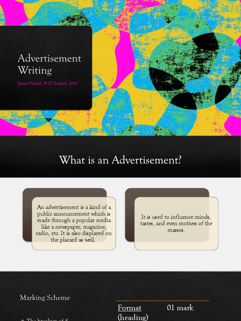 Advertisement Writing | PDF