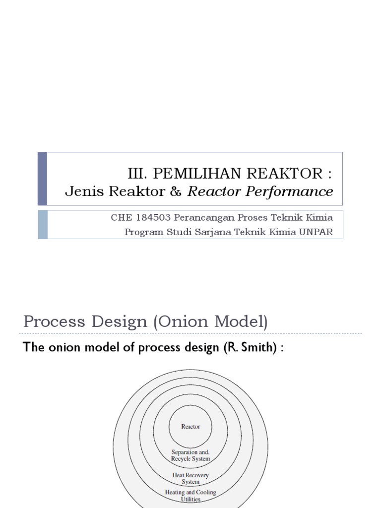 Pemilihan Reaktor & Kinerja | PDF | Sains & Matematika | Komputer