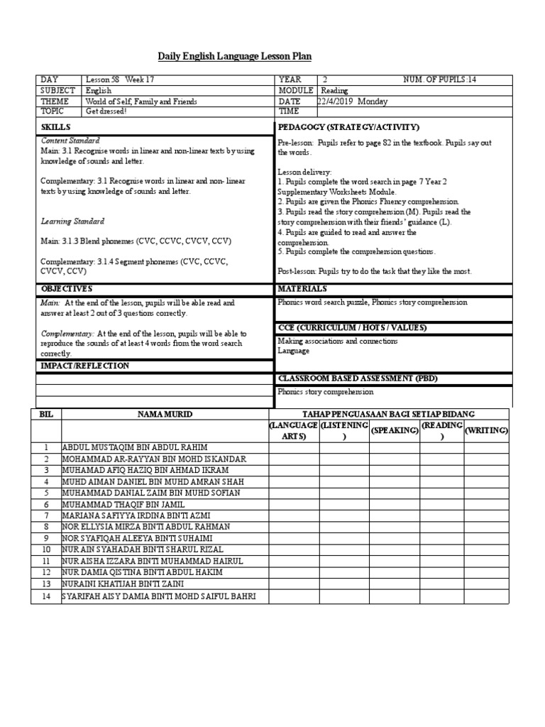 Y2 Week 17 | PDF | Phonics | Reading Comprehension