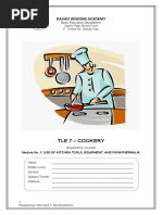 Lesson Plan in TLE 7 Cookery | PDF | Cookware And Bakeware | Behavior ...