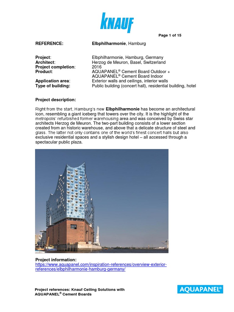 Knauf Aquapanel Outdoor & Indoor - Reference Projects | PDF | Buildings ...