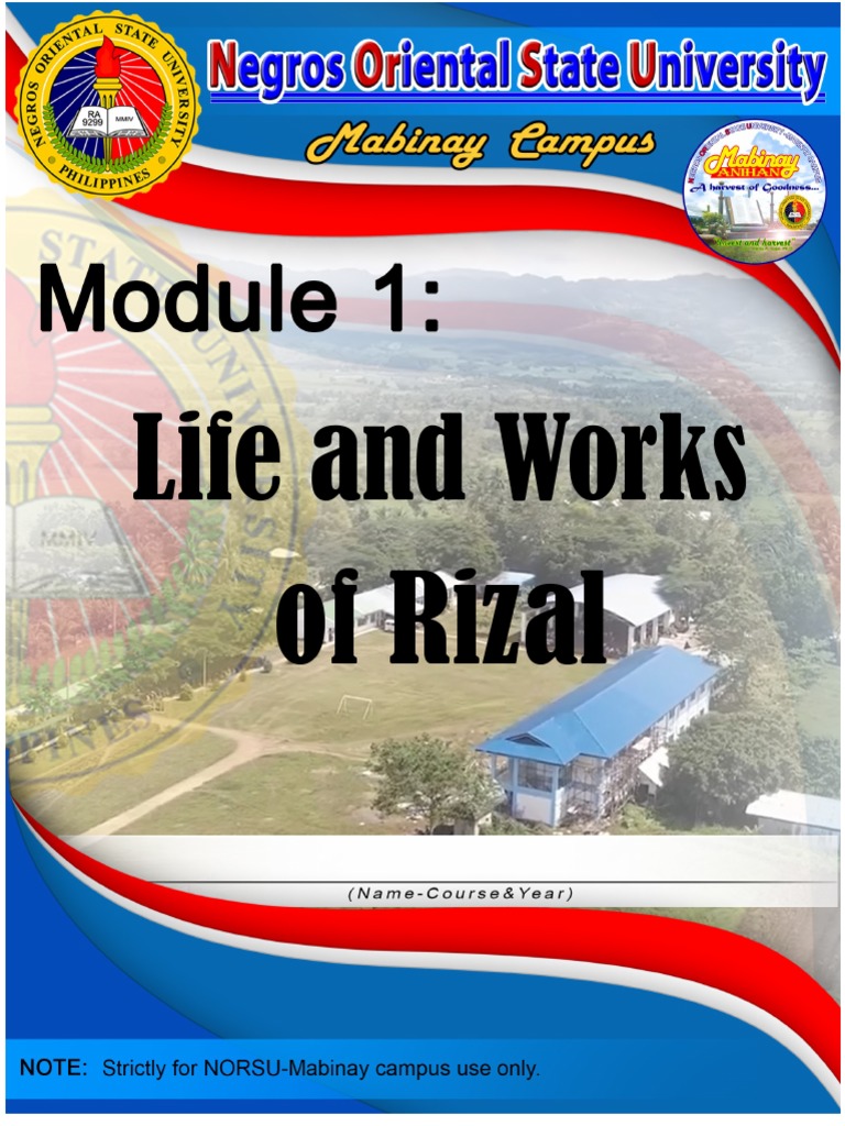 Life and Works of Rizal Module 1 | PDF | Wellness | Medical