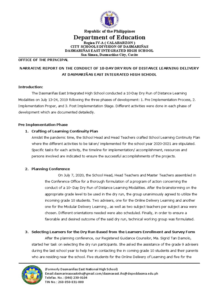 Department of Education: Republic of The Philippines | PDF | Teachers ...