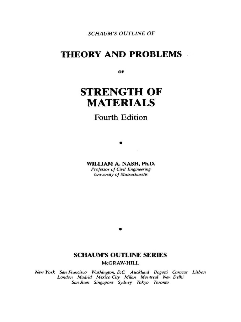Schaum's Strength of Materials Solutions | PDF