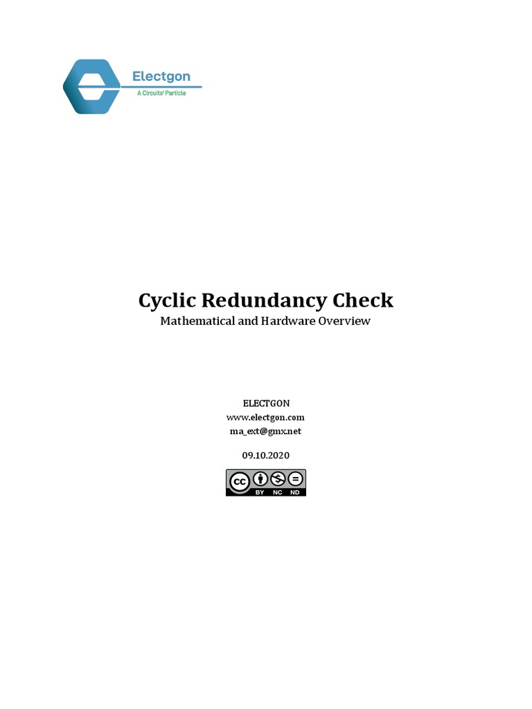Cyclic Redundancy Check: Mathematical and Hardware Overview | PDF ...
