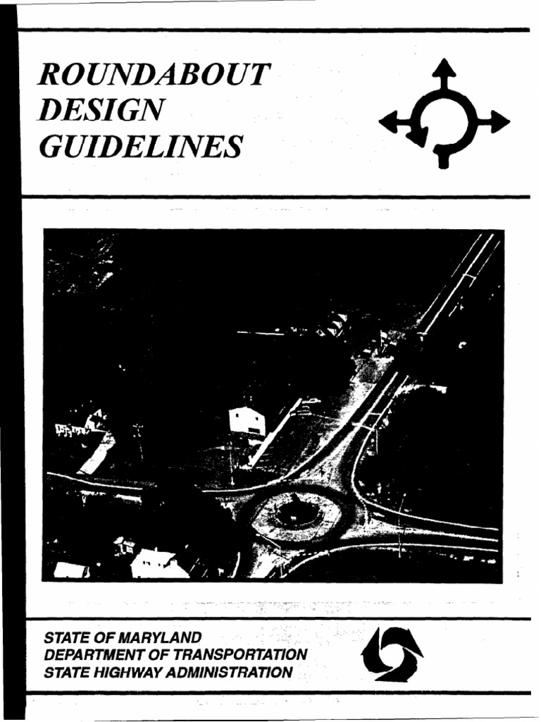 Roundabout Design Guidelines | PDF | Traffic | Intersection (Road)