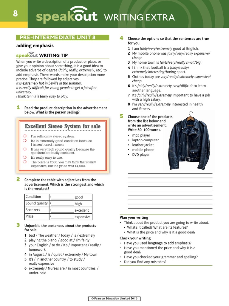 2016/speakout - 2e - 2016 - Pre-Intermediate - Writing - Extra/Speakout ...