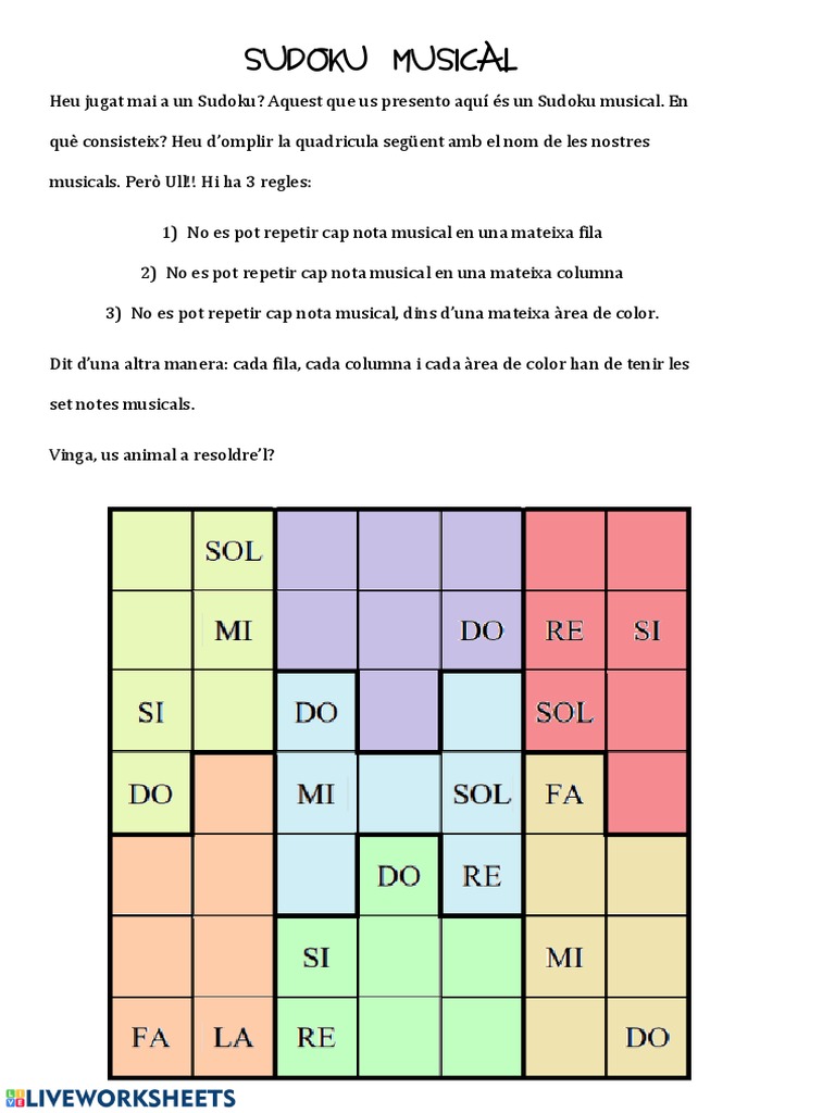 Sudoku Musical | PDF