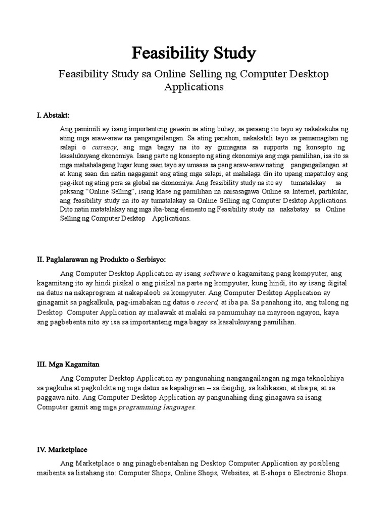 Feasibility Study Piling Larang Q2 W1 | PDF