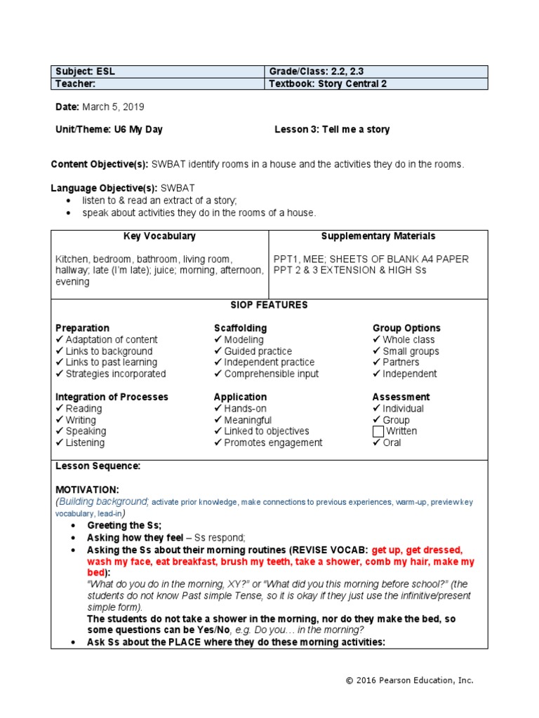 G2 Week 2 Lesson 1 | PDF | Vocabulary | Cognition