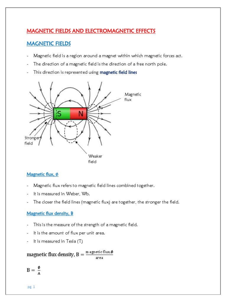 5 Magnetic Fields and Electromagnetic Effects | Download Free PDF ...