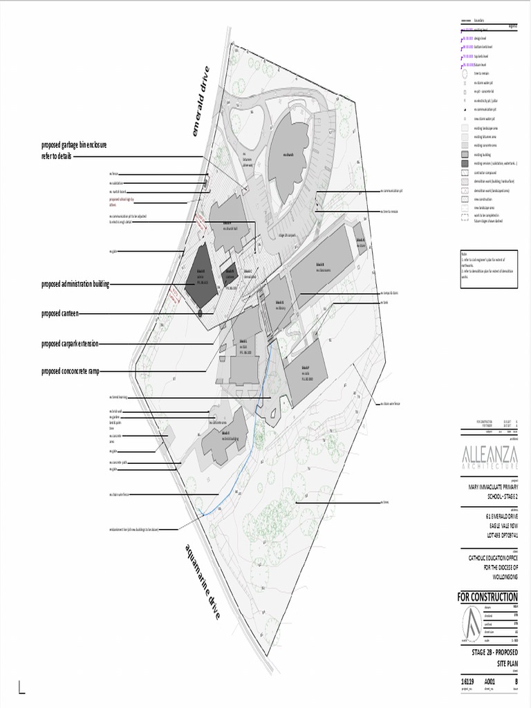 Proposed Garbage Bin Enclosure and Site Plan Details | PDF ...