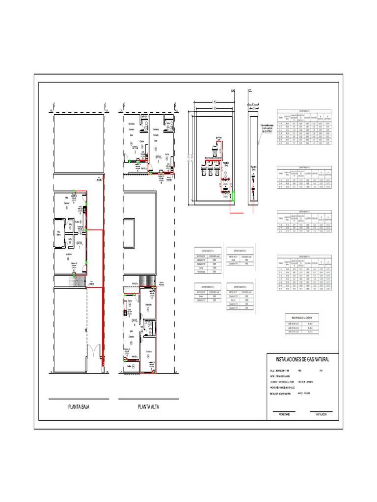 Ejemplo Plano de Gas | PDF